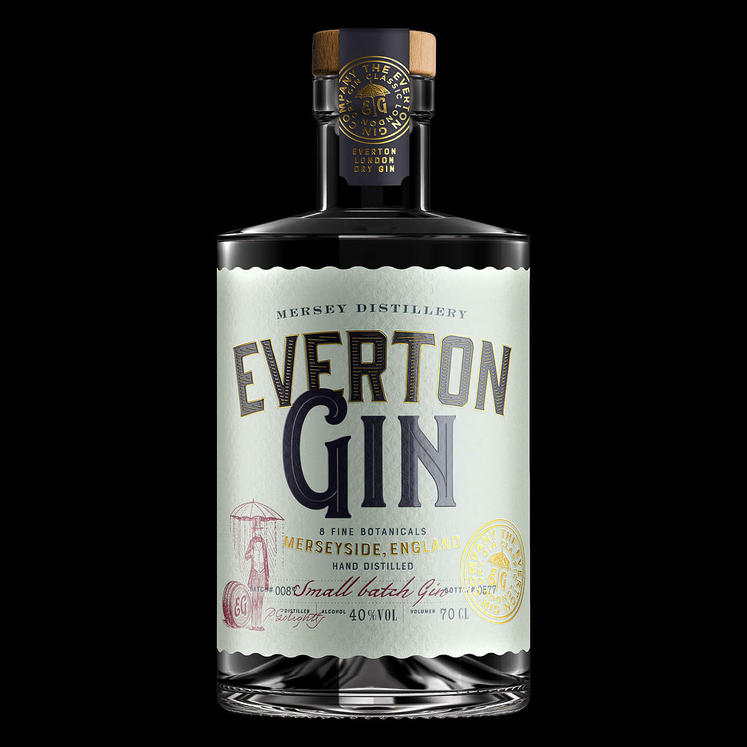 Everton Gin - Oveja & Remi Packaging and Label Design for London Dry Gin