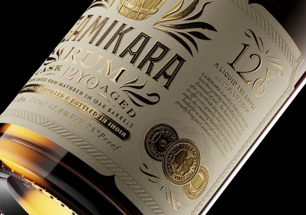 Camikara Rum - Oveja & Remi - Premium Rum Packaging for India by Oveja ...