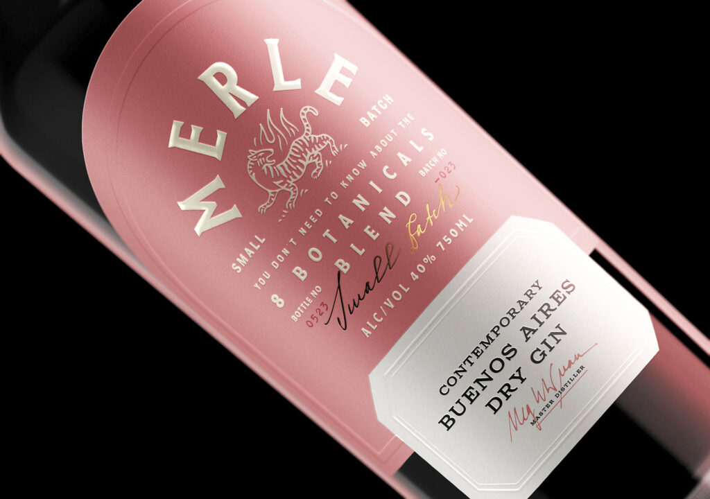Merle Buenos Aires Gin - Oveja & Remi - Bold Packaging Design for Uban Gin