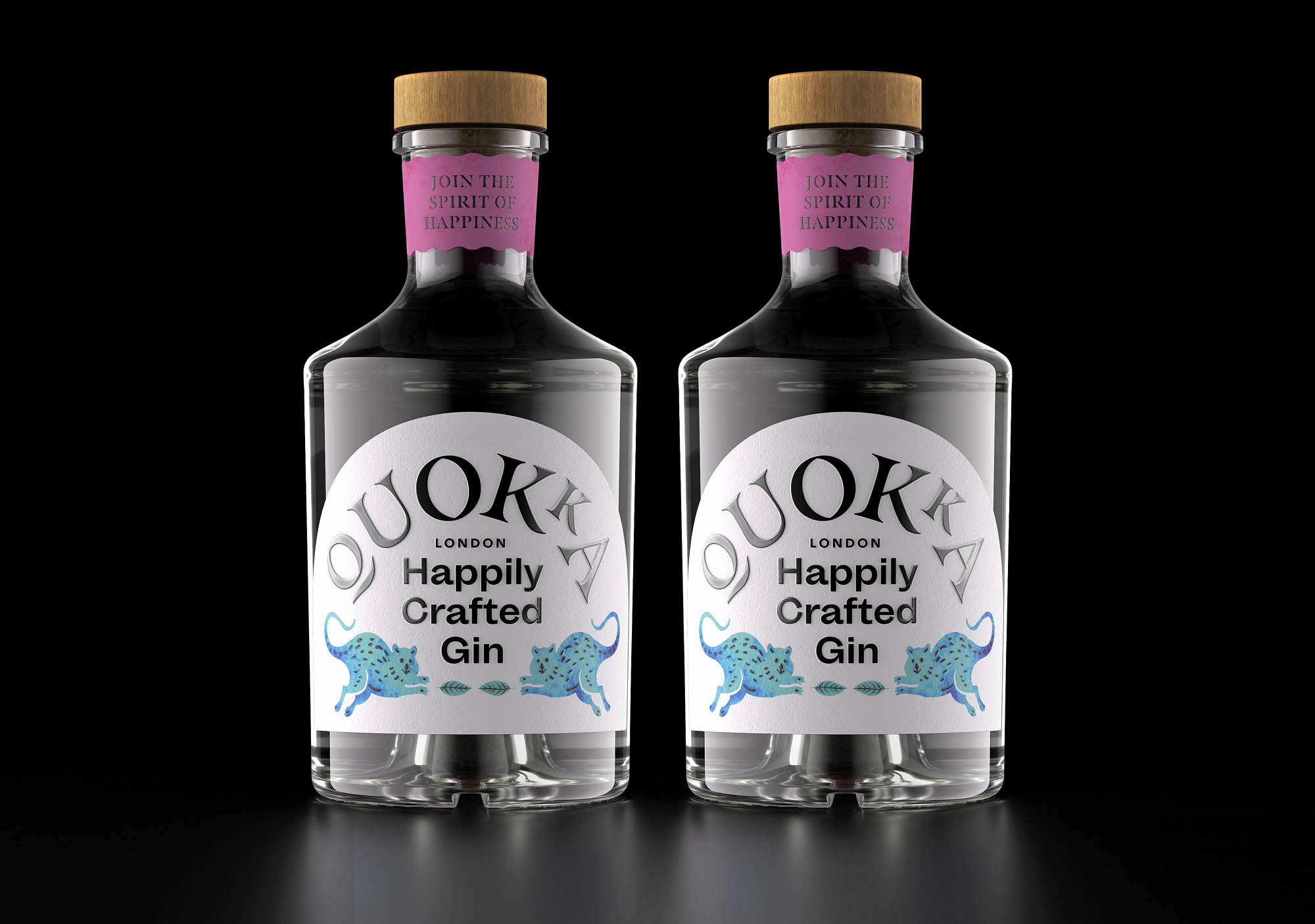 Quokka Gin - Oveja & Remi - Label Design for Fancy London Dry Gin