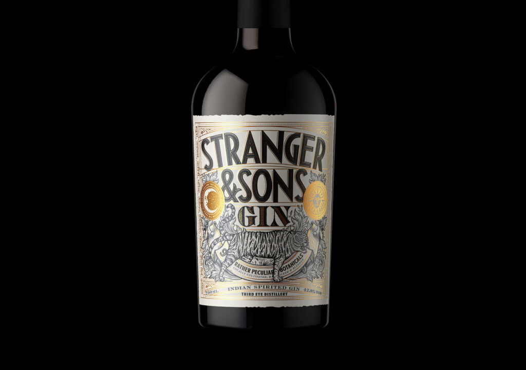 Stranger & Sons Gin - Oveja & Remi - Premium Label Design for Indian Gin
